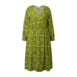 Studio Untold Kleid Damen Gr&ouml;&szlig;e 46/48 oliv / hellgr&uuml;n Sommerkleid