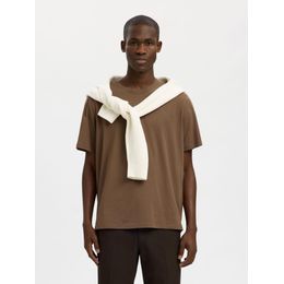 Selected Shirt 'Aspen' male size XL Brown