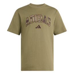 adidas Sportswear Funktionsshirt 'Seasonal Essentials' Herren Gr&ouml;&szlig;e M braun / oliv