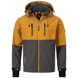 Rock Creek Outdoorjacke Herren Gr&ouml;&szlig;e M senf / anthrazit