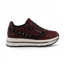 Mustang Damen Burgundy Schn&uuml;rschuhe Plateauschuhe &ndash; M0332001