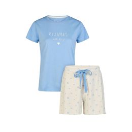By Louise Pyjama Damen Gr&ouml;&szlig;e M aqua Sommerkleid