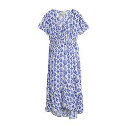 bonprix Umstand Kleid Damen Gr&ouml;&szlig;e 50 blau / wei&szlig;