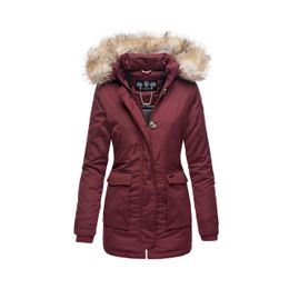 Navahoo Damen Winterjacke Schneeengel &ndash; Warm, Wasserabweisend & Mit Abnehmbarem Kunstfellkragen