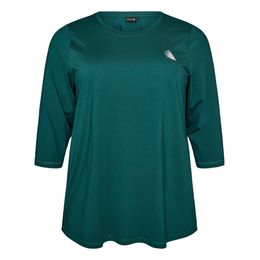 Active By Zizzi Shirt Damen Gr&ouml;&szlig;e S petrol