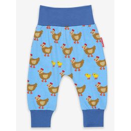 Toby Tiger Hose 'H&uuml;hner-Druck' Jungen Gr&ouml;&szlig;e 80 blau
