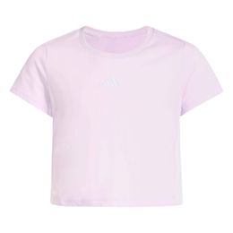 adidas Sportswear Funktionsshirt 'Essentials' M&auml;dchen Gr&ouml;&szlig;e 164 pastelllila / wei&szlig;
