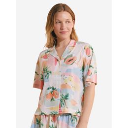 Etam Schlafshirt 'SPIRA' Damen Gr&ouml;&szlig;e XL hellblau / gr&uuml;n / orange