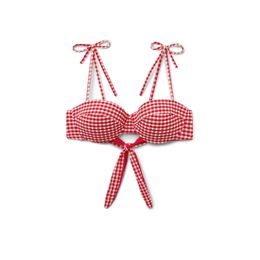 Tezenis Bikinitop Damen Gr&ouml;&szlig;e 75 rot / wei&szlig;