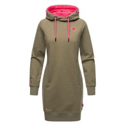 Navahoo Damen Hoodie Kleid Kirschbl&uuml;te &ndash; Stylisch & Kuschelig