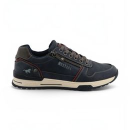 Mustang Herren Marineblaue Kunstleder-Sneakerschuhe &ndash; M0281006
