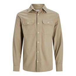 Jack & Jones JACK & JONES Button Up Shirt 'JJEDarren' male size XS Greige