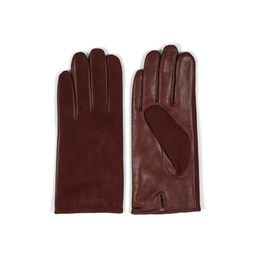 Howard London Fingerhandschuhe 'Women's Leather Gloves Luna Brown' Damen Gr&ouml;&szlig;e M/L braun