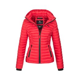 Marikoo Damen Steppjacke Samtpfote mit abnehmbarer Kapuze & Rippb&uuml;ndchen
