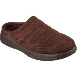 Skechers Relaxed Fit: Murette - Garvanza Mikrofaser Herren Schokolade Pantoletten