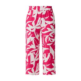 comma, COMMA Hose Damen Gr&ouml;&szlig;e 40 creme / fuchsia