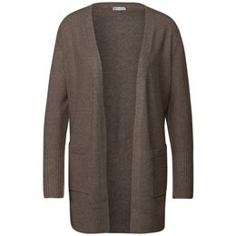 STREET ONE Knit Cardigan female size M mottled brown