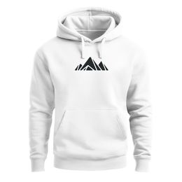 Neverless Sweatshirt 'Berg Polygon' Herren Gr&ouml;&szlig;e S wei&szlig;