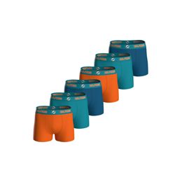 NFL Boxershorts 'Miami Dolphins' Herren Gr&ouml;&szlig;e M cyanblau / petrol / orange / wei&szlig;