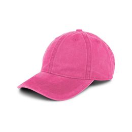 styleBREAKER Cap 'Vintage Baseball Cap Washed Used Look' Damen Gr&ouml;&szlig;e 54/64 pink