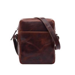 SID & VAIN SID & VAIN Crossbody Bag 'Schultertasche DUBLIN echt Leder' male size One size Cognac