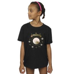 Harry Potter - "Hogwarts" T-Shirt f&uuml;r M&auml;dchen (Schwarz)
