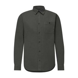 Street One MEN Button Up Shirt male size XXL/XXXL Dark grey / Black