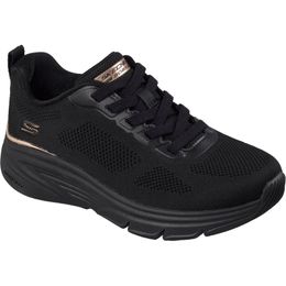 Skechers BOBS Arch Fit Elev8 Textil Damen Schwarz Engineered Knit Sportschuhe