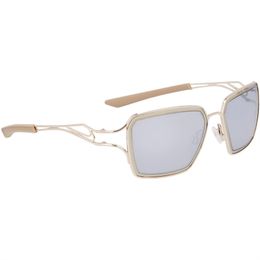 Nike - Prisma-Sonnenbrille f&uuml;r Herren/Damen Unisex, Quadratisch (Gold/Silber/Gold)