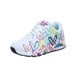 Skechers Schn&uuml;rschuh 'Sneaker Damen 155507 WMLT Kunststoff (Synthetik) in wei&szlig;' Damen Gr&ouml;&szlig;e 39 wei&szlig; Sommerschuhe