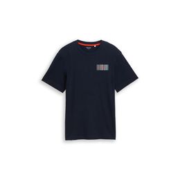 Tom Tailor T-Shirt Herren Gr&ouml;&szlig;e XL t&uuml;rkis / nachtblau / hellblau / knallrot