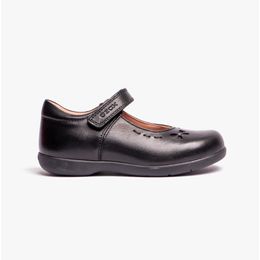 NAIMARA G A M&auml;dchen Lederschuhe mit Klettverschluss Schwarz