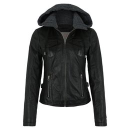 M.O.D. Miracle Of Denim Lederjacke Damen Gr&ouml;&szlig;e L schwarz Sommerjacke
