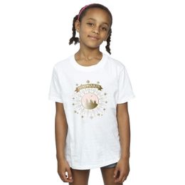 Harry Potter - "Hogwarts" T-Shirt f&uuml;r M&auml;dchen (Wei&szlig;)