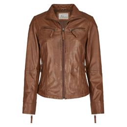 7eleven Lederjacke 'SEAna' Damen Gr&ouml;&szlig;e M/L braun Sommerjacke