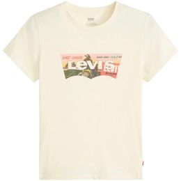 Levi's Levi's T-Shirt 'The Perfect' Damen Gr&ouml;&szlig;e XS ecru / gr&uuml;n / orange