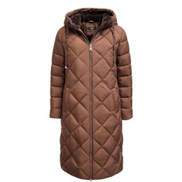 FUNK since 1776 Wintermantel 'Steppmantel mit Kapuze' Damen Gr&ouml;&szlig;e XXXL dunkelbraun