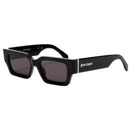Palm Angels - "Hyde" Rechteck-Sonnenbrille f&uuml;r Herren (Schwarz/Dunkelgrau)