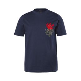 JP1880 Shirt male size 6XL Navy / Red