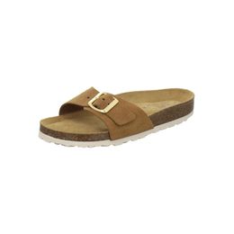 AFS-Schuhe Mules 'Pantoletten Damen Einschnaller cognac' female size 41 Cognac