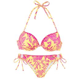 Venice Beach Bikini Damen Gr&ouml;&szlig;e S gelb / pink