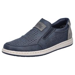 Rieker Slip On Herren Gr&ouml;&szlig;e 41 dunkelblau / grau