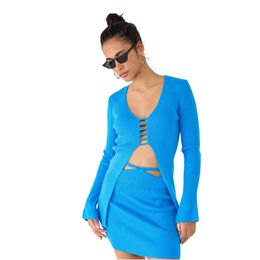No Matter What Pullover Damen Gr&ouml;&szlig;e L azur