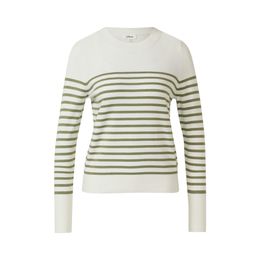 s.Oliver Pullover Damen Gr&ouml;&szlig;e L oliv / wollwei&szlig;