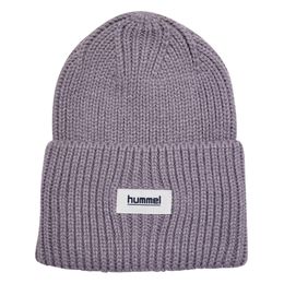 Hummel M&uuml;tze Jungen Gr&ouml;&szlig;e 48/54 lila / wei&szlig;