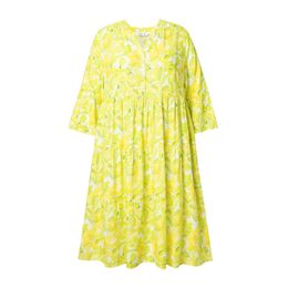 MIAMODA Kleid Damen Gr&ouml;&szlig;e 46 limette / wei&szlig; Sommerkleid