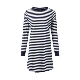 Skiny Nightgown female size S/M marine blue / White