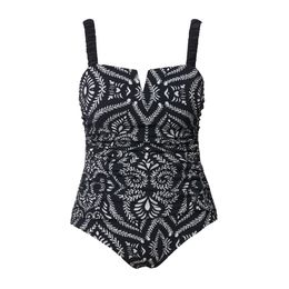 Ulla Popken Badeanzug Damen Gr&ouml;&szlig;e 4XL schwarz / wei&szlig;