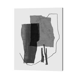 Liv Corday Bild 'Minimalist' Herren Gr&ouml;&szlig;e 40x50 grau / dunkelgrau / schwarz / offwhite