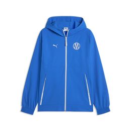 PUMA Trainingsjacke 'Olympique de Marseille Pumatech' Herren Gr&ouml;&szlig;e XL royalblau / wei&szlig;